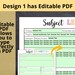 Editable Subject Lesson Plan Template, Printable Digital Lesson Planner ...