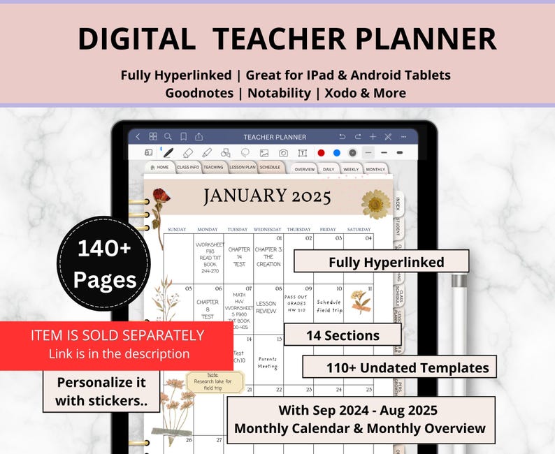 2025-2026 Editable School Calendar Template for School, Classroom ...