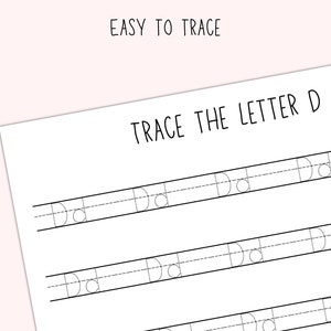 26 Printable Trace the Alphabet Pages | 26 Handwriting Practice Sheet ...