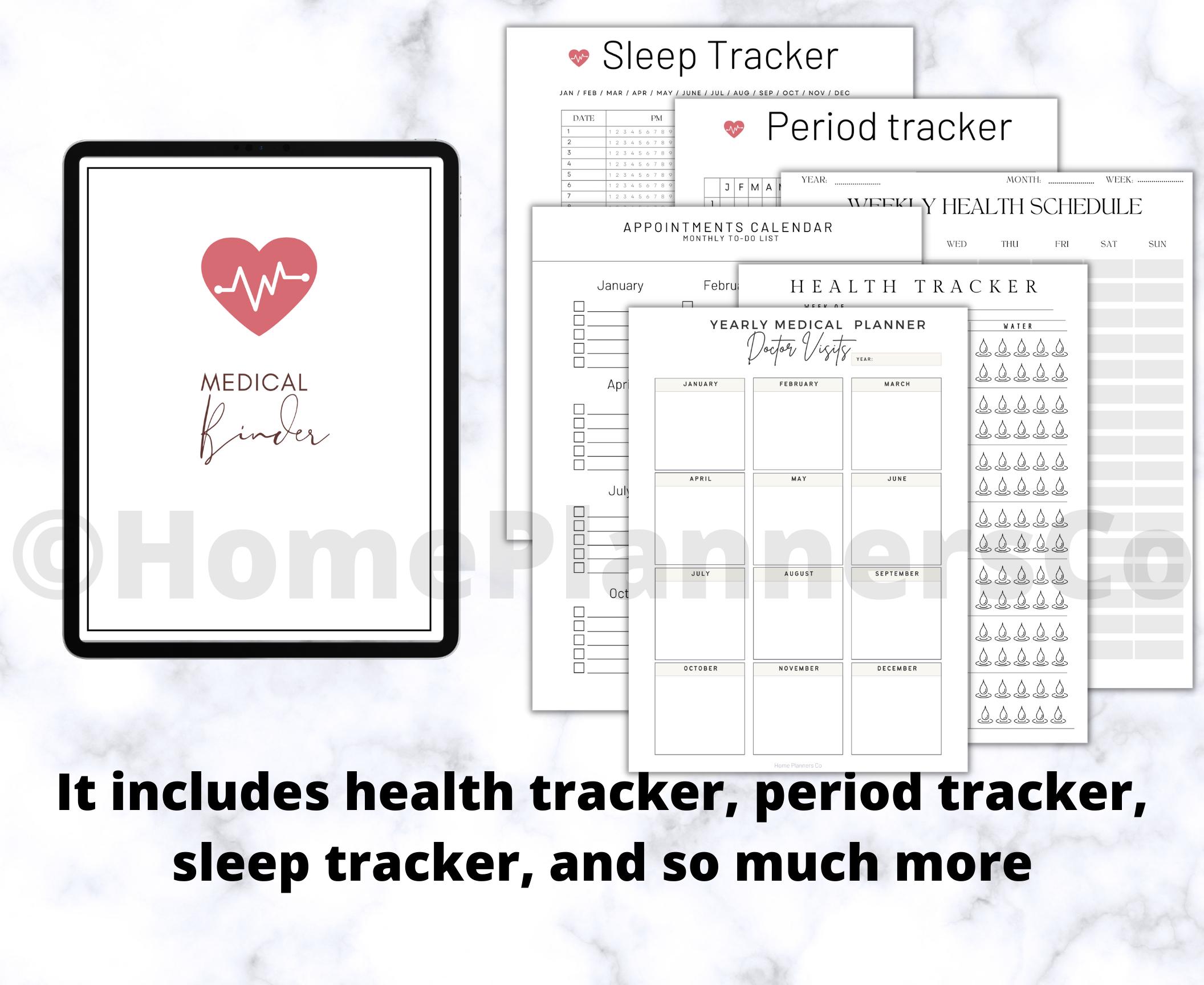 Medical Planner Fillable Printable PDF, Medical Binder, Cancer Planner ...