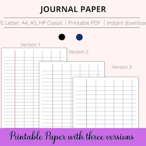 Printable Paper Notes Pages Inserts Printable Paper Templates for ...