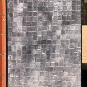 Large Black and Gray Textured Painting,black and Gray Canvas Textured ...