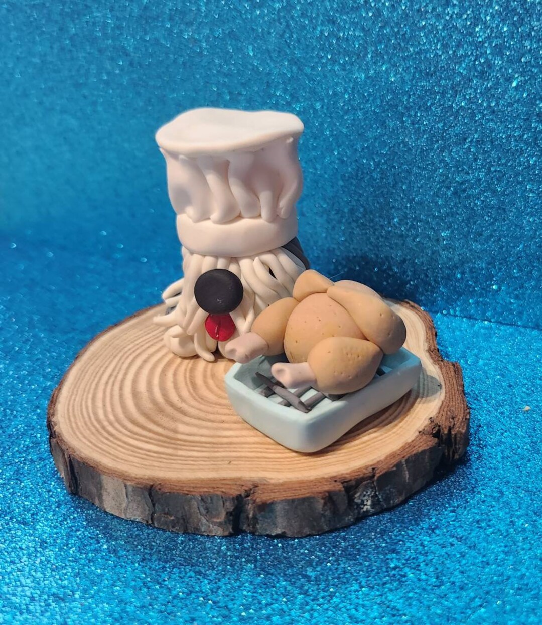 Chef, Cook Gnome Gonk Old English Sheepdog, OES, Ornament With Roast ...