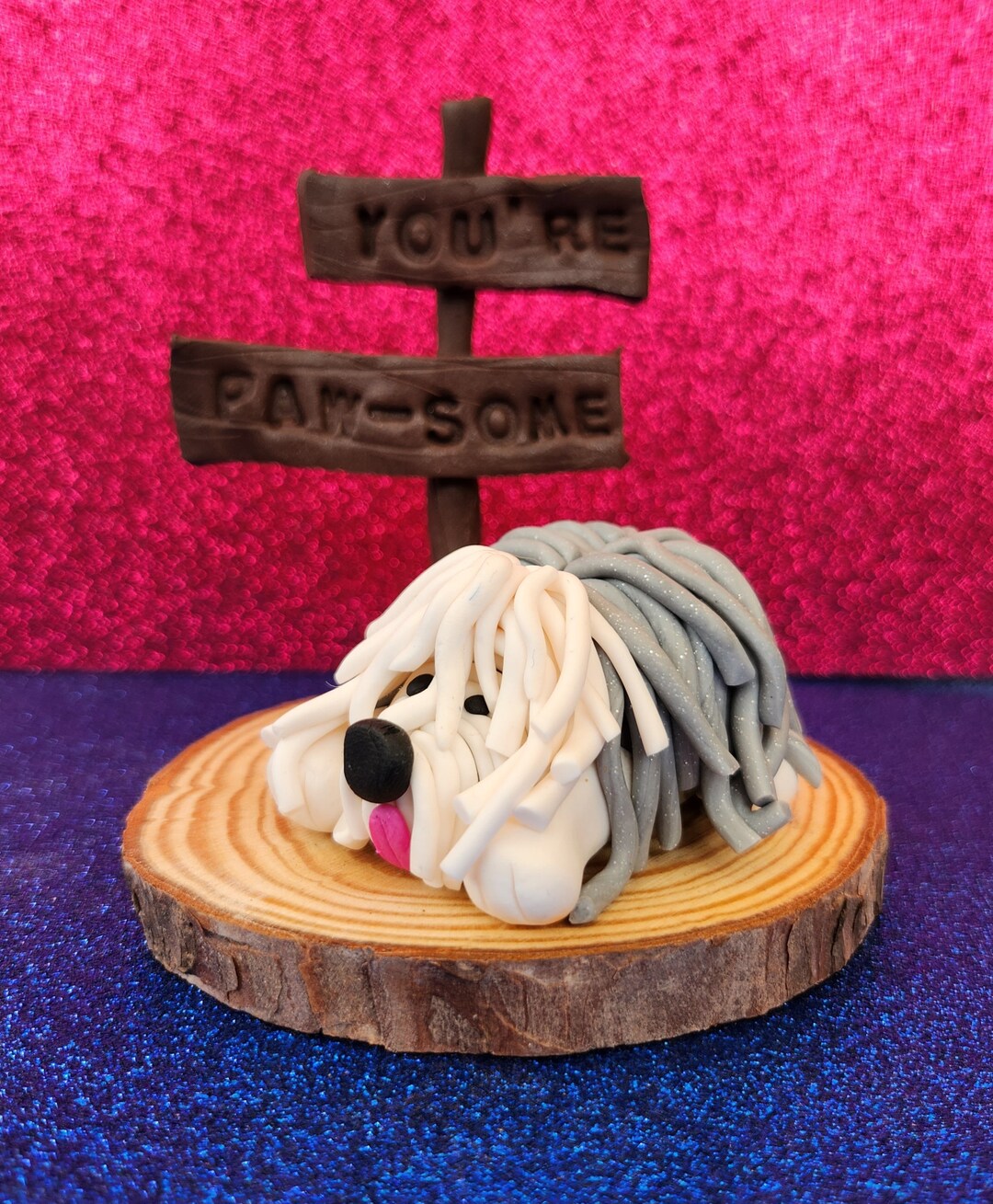 Old English Sheepdog, OES, With You're Pawsome Signpost, Handmade ...
