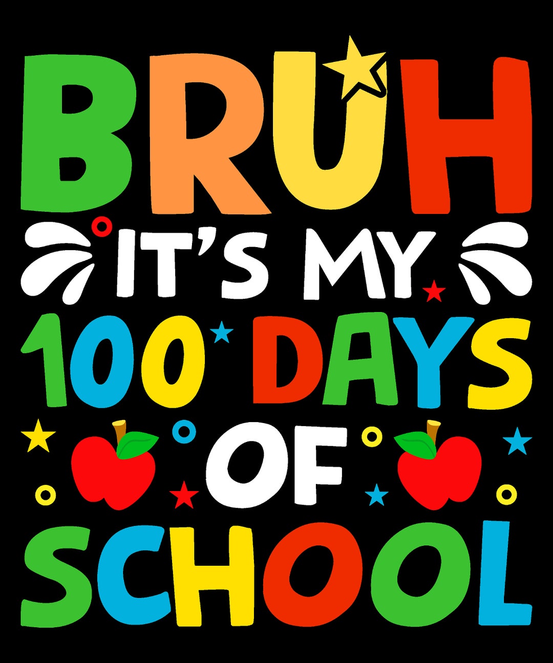 Bruh Its My 100 Days of School 100th Day of Schoolpng, Svg,bruh Its My ...