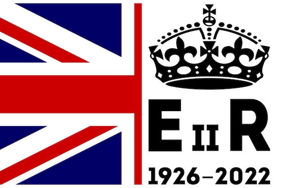 Queen Elizabeth II Emblem 1926-2022 Pngrest in Peace Queen - Etsy