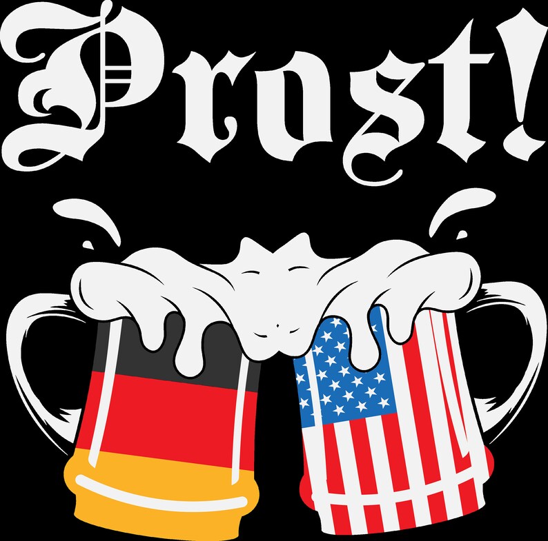 Prost Beer German American Flag PNG Oktoberfest Mug PNG - Etsy
