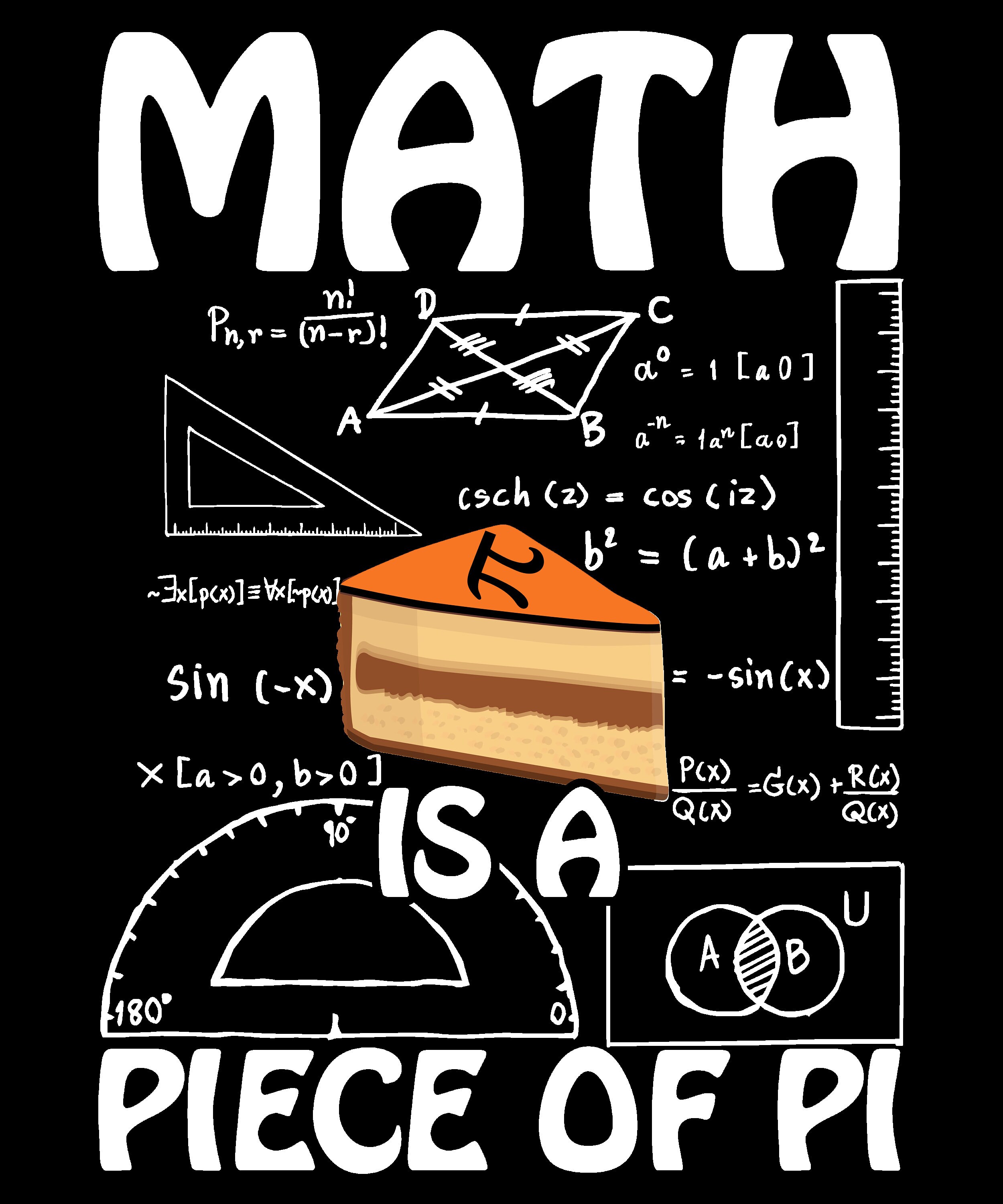 Happy Pi Day Png,esp,math is Piece of Pie, Funny, Pi Day, Math ...