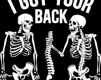 I've Got Your Back Svg Skeleton Svg Skull Svg - Etsy