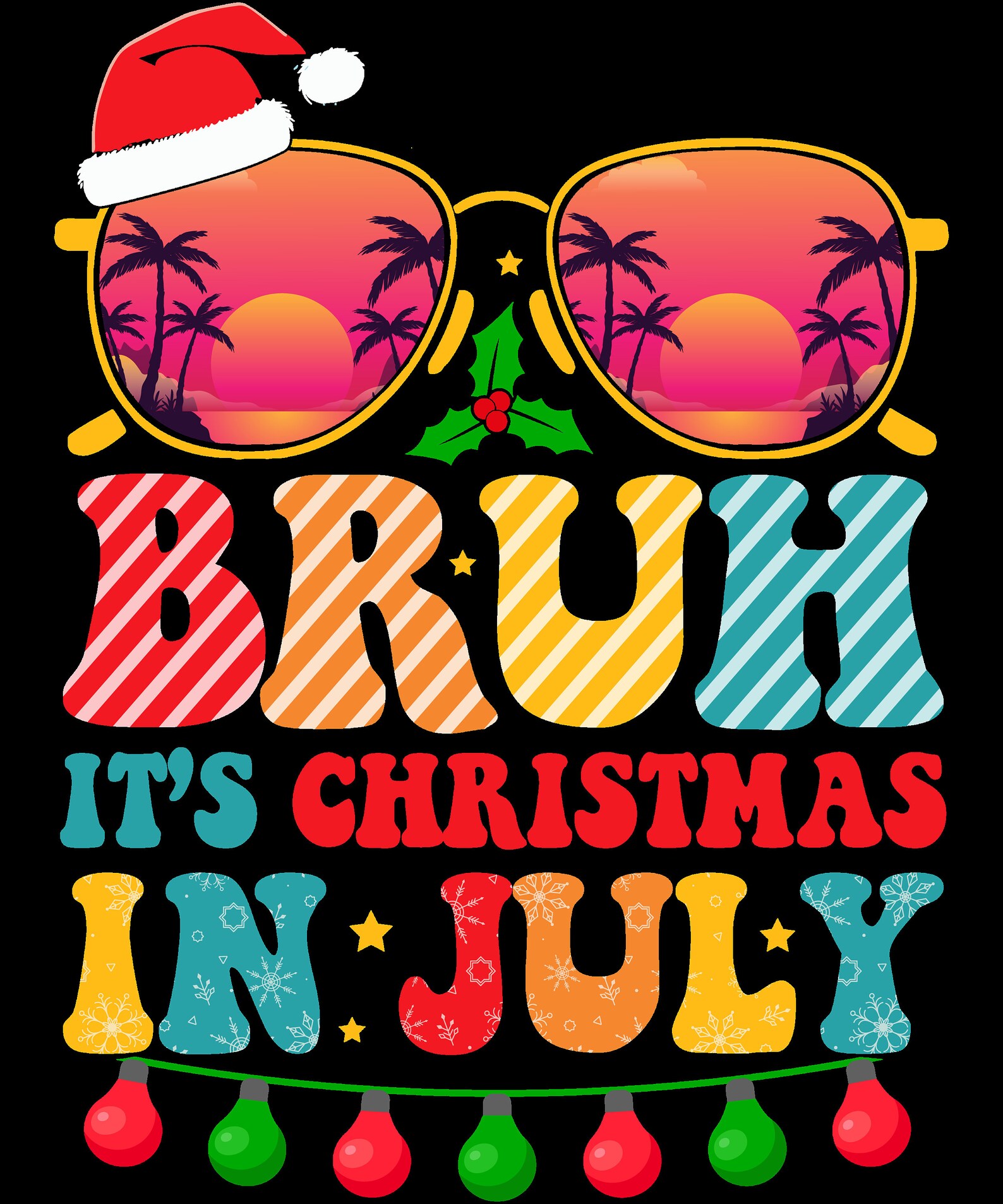Bruh It's Christmas in July Png, Svg,christmas in July Png, Svg ...