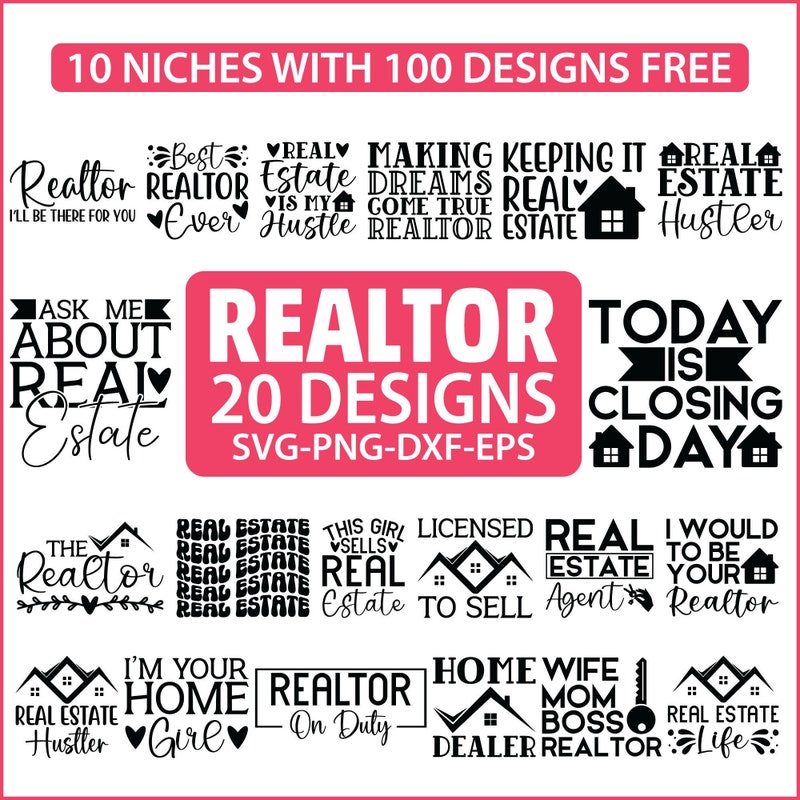 Realtor Svg - Etsy