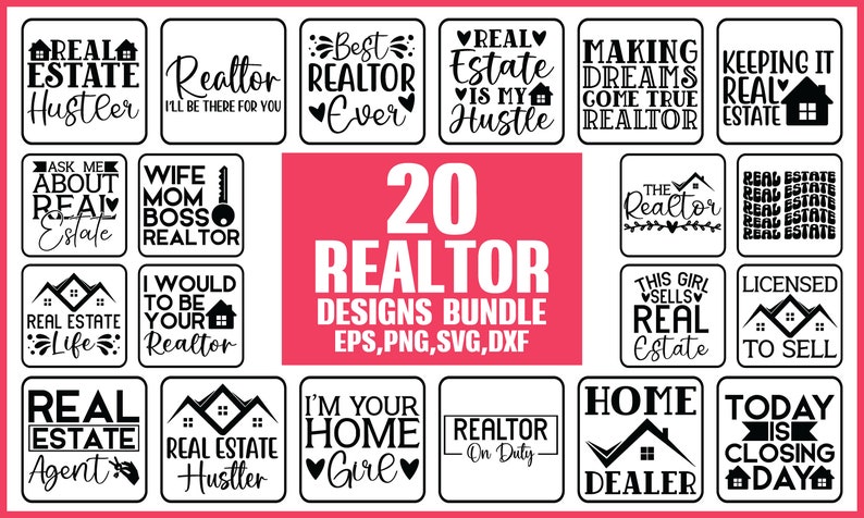 Real Estate Svg Bundle, Realtor Life SVG, Real Estate SVG, Realtor SVG ...