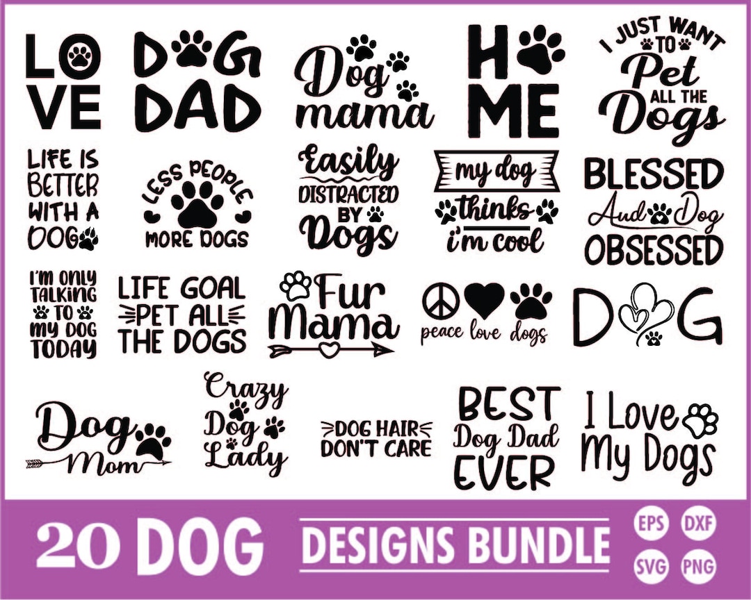 Dog Svg Bundle, Dog Png Bundle, Dog DXF Bundle, Dog EPS Bundle, Dog SVG ...
