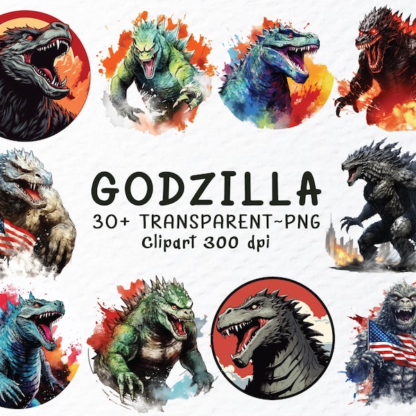 Godzilla Attacking - Etsy UK