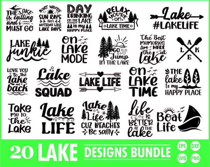 Lake Life SVG, Instant Download, Lake Life Cricut Design, Lake Life T ...