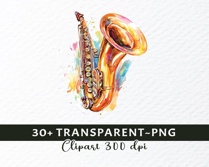 Watercolor Sousaphone Png Clipart Bundle | Sousaphone Png Files ...