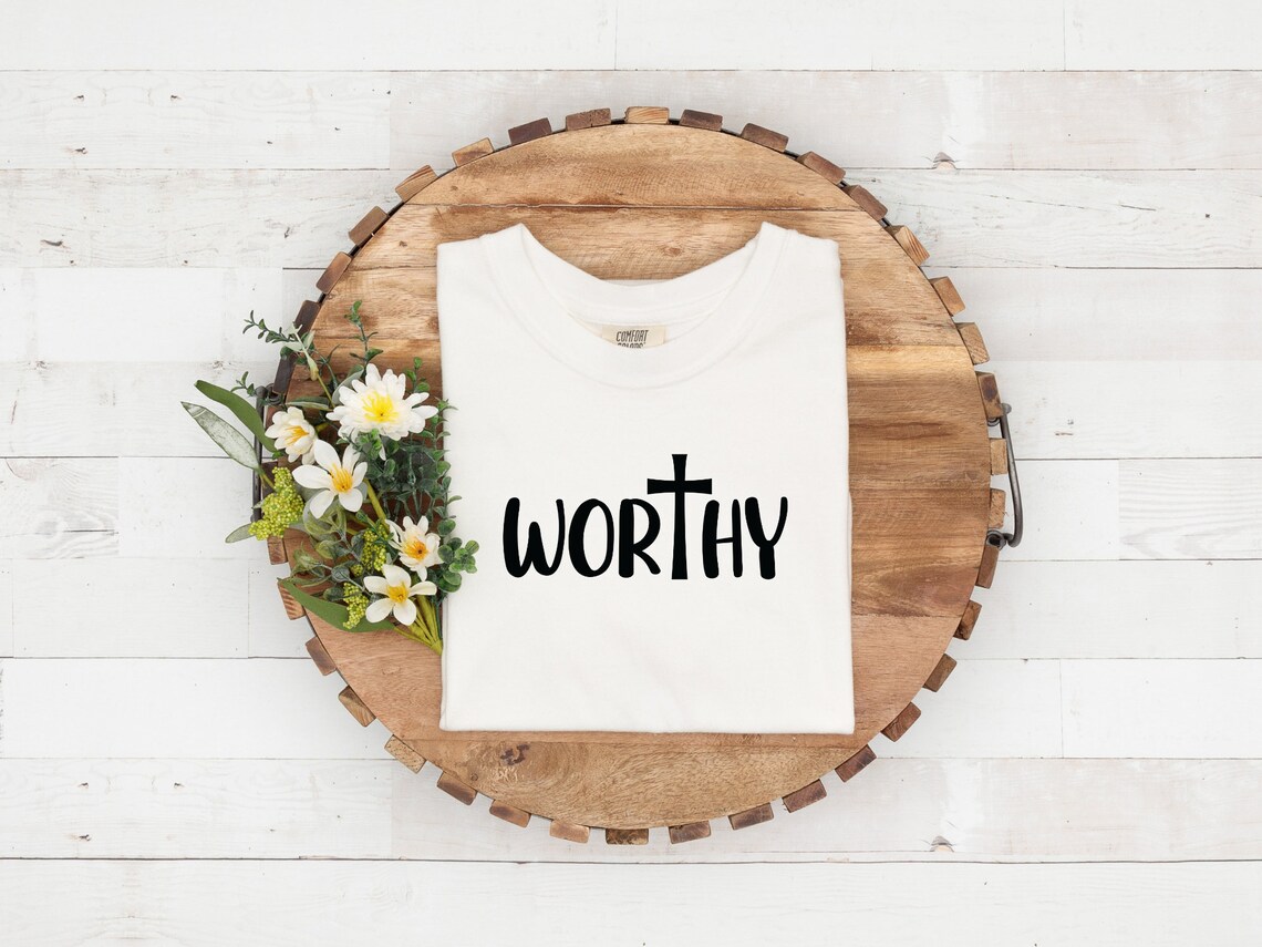 Worthy Svg Cut File, Bible Verse Svg Png, Bible Quote Svg, Catholic Svg ...
