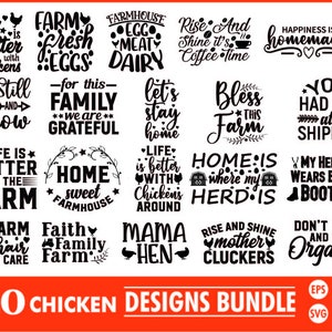 Chicken SVG Bundle, Chicken Png Bundle, Chicken Dxf Bundle, Chicken Eps ...