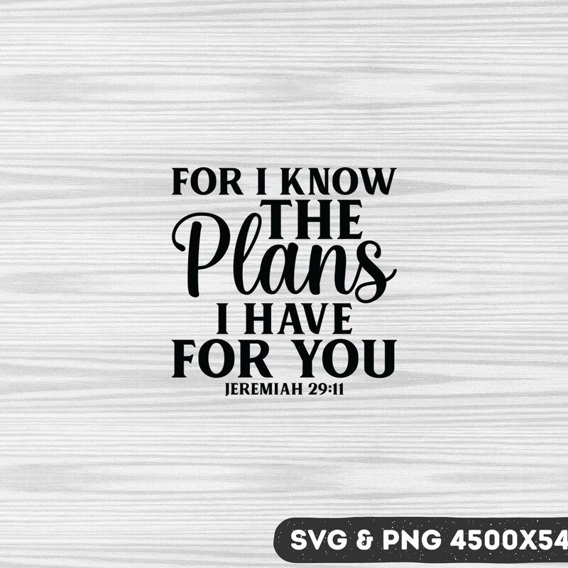 For I Know the Plans - Etsy