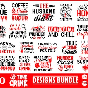 True Crime SVG Bundle, True Crime Png Bundle, True Crime Dxf Bundle ...