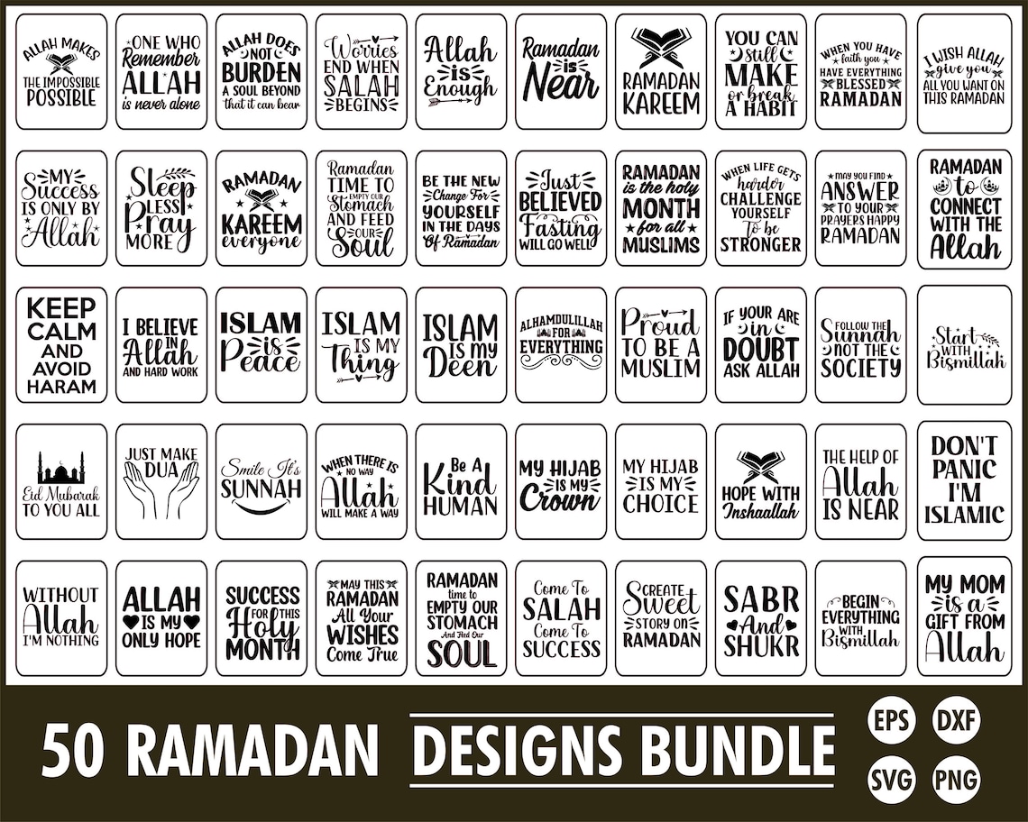 Ramadan SVG Bundle, Ramadan Png Bundle, Dxf Bundle, Eps Bundle, Ramadan ...