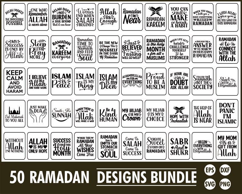 Ramadan SVG Bundle, Ramadan Png Bundle, Dxf Bundle, Eps Bundle, Ramadan ...