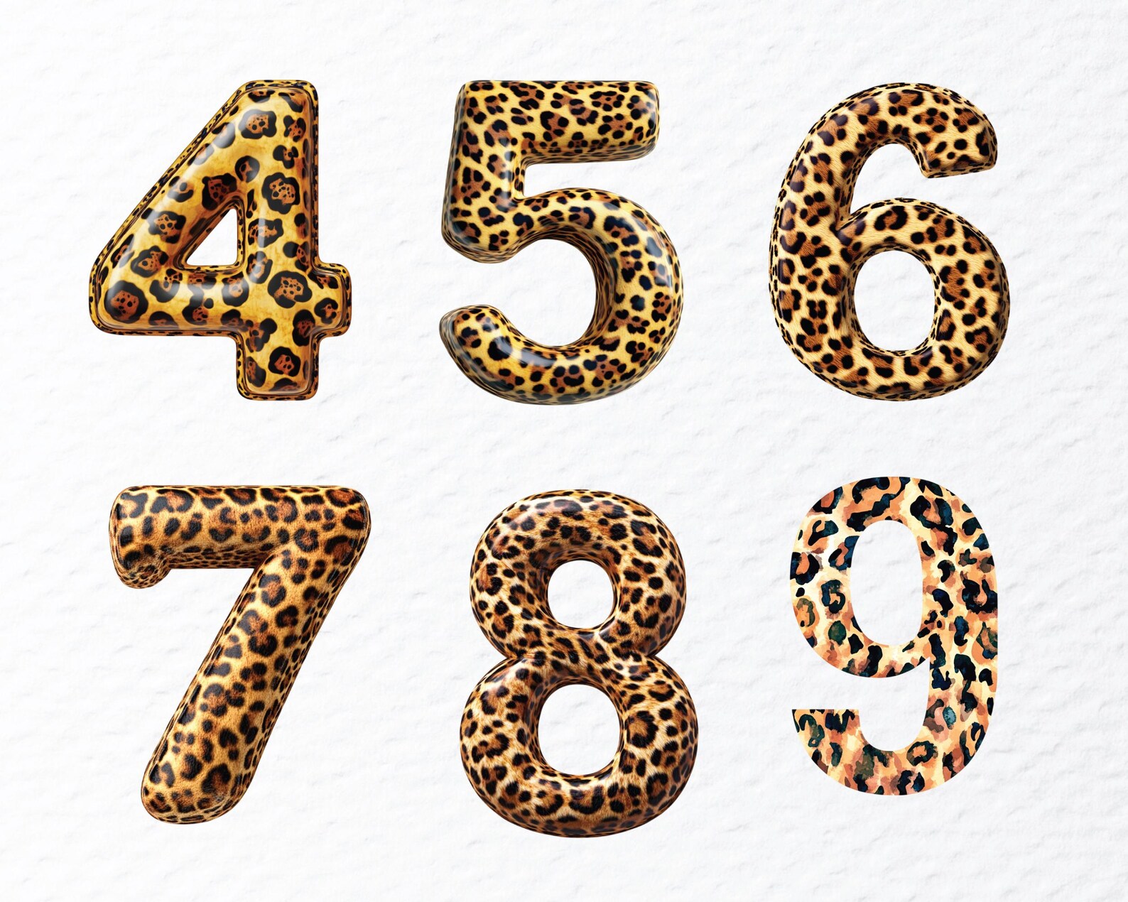 Watercolor Leopard Alphabet PNG Clipart Bundle (digital Download) - Etsy
