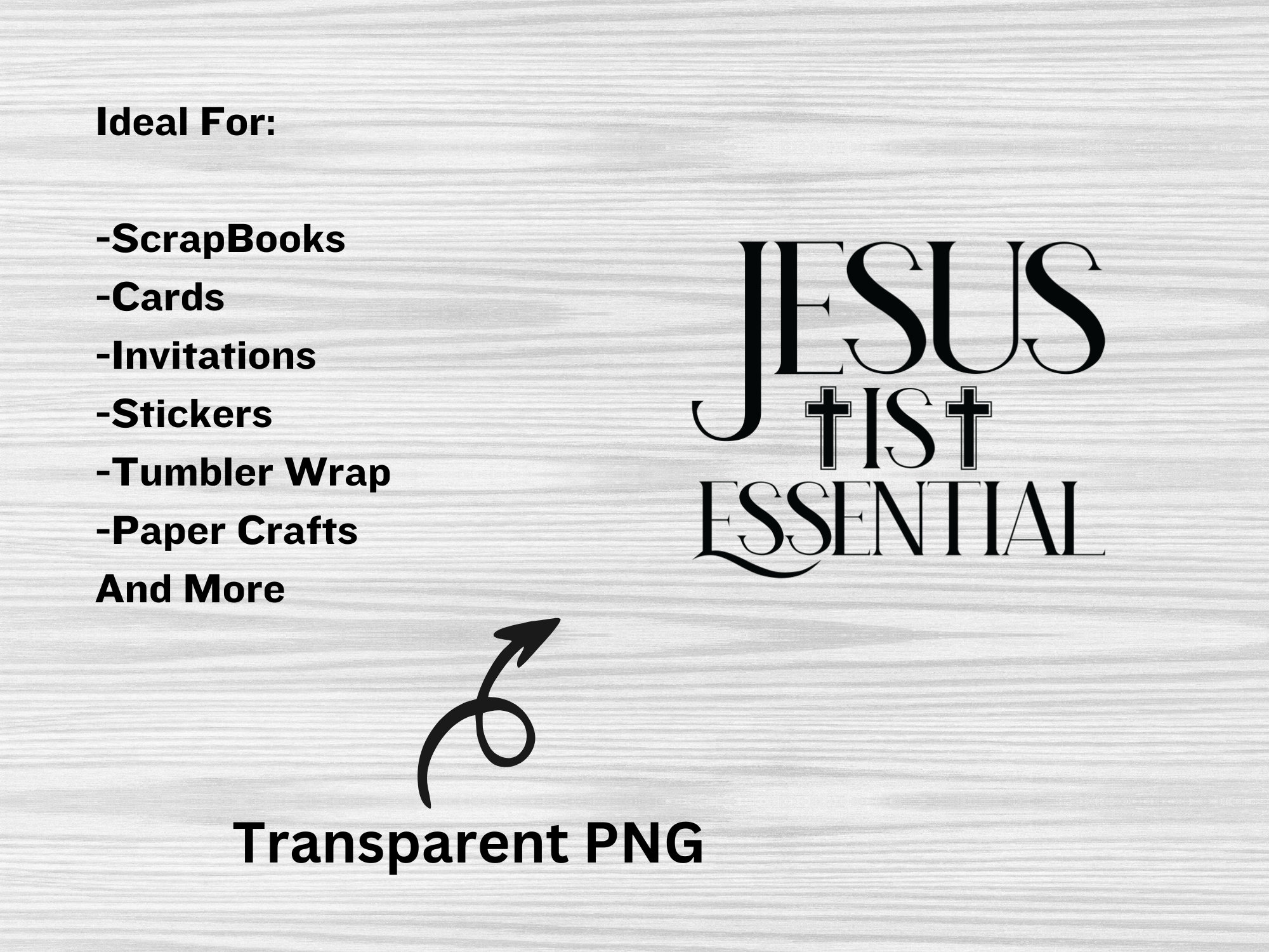 Jesus is Essential Svg, Jesus Svg, Bible Verse Svg Png, Bible Quote Svg ...