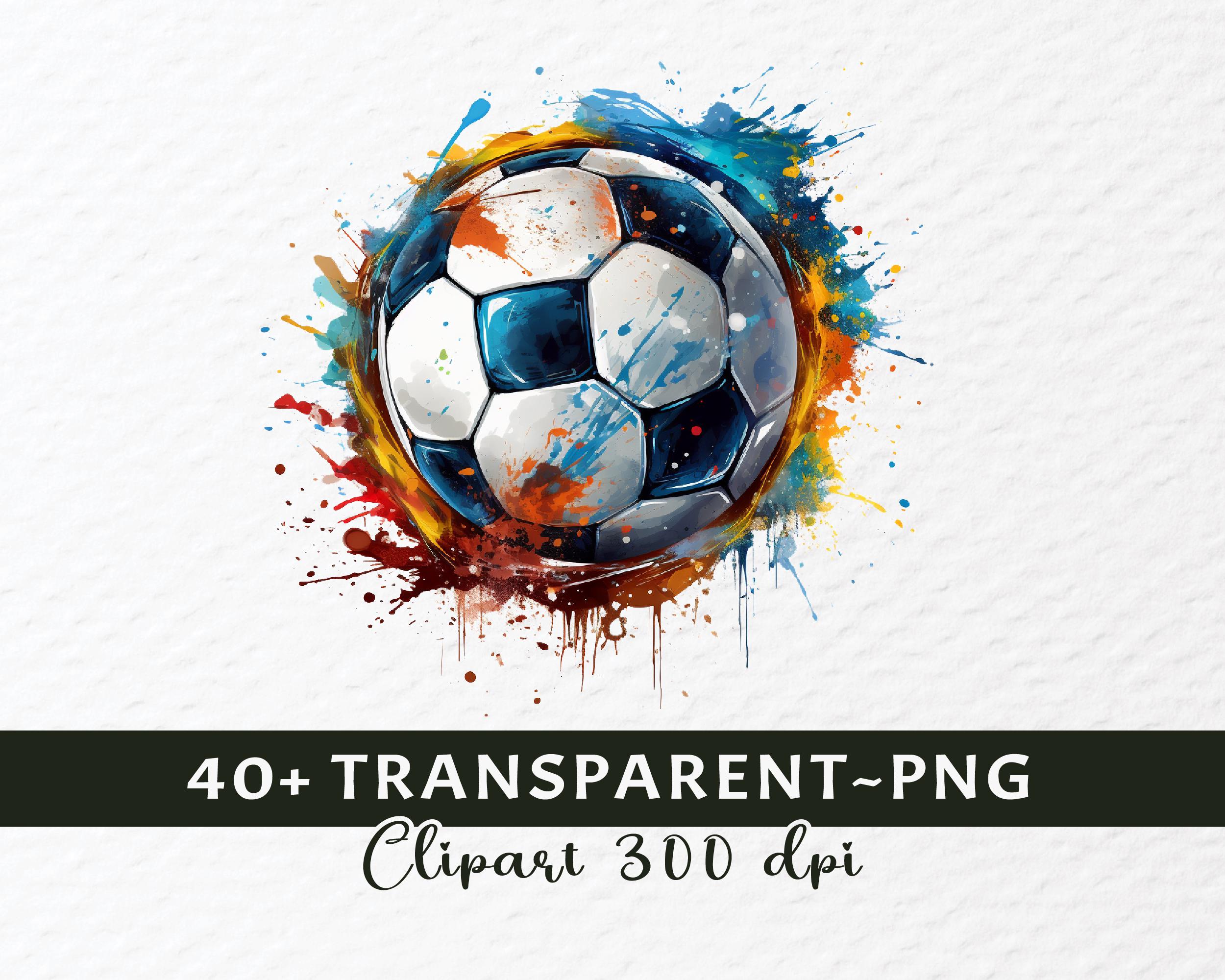 Soccer Clipart Bundle, Football Player Ball PNG, Team Sport Action ...