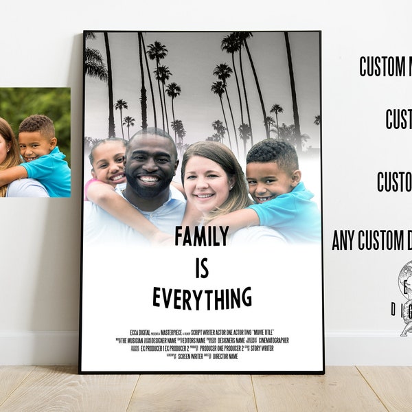 Custom Family Movie Poster - Etsy