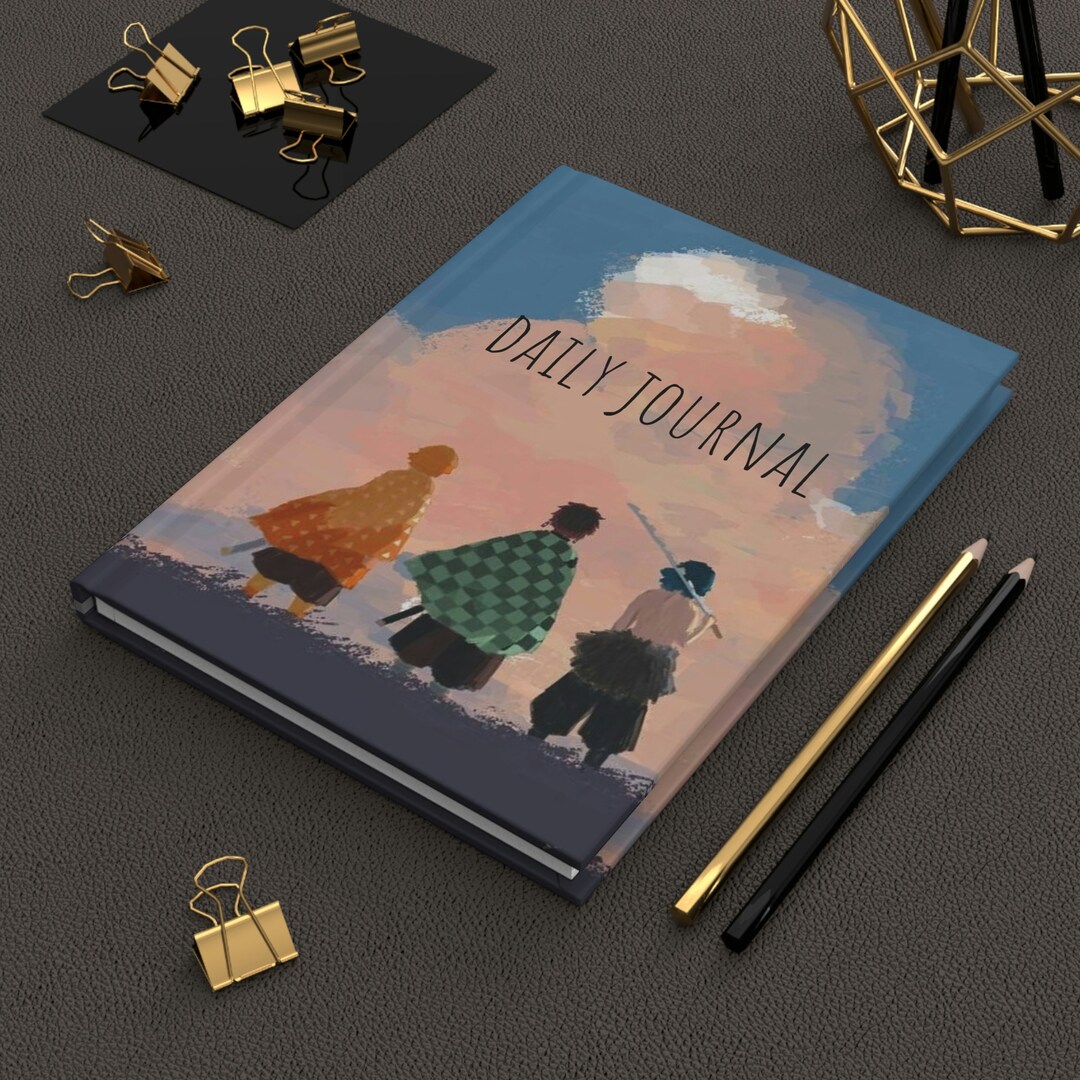 Anime Daily Journal |hardcover Journal Matte| Watercolor Journal ...