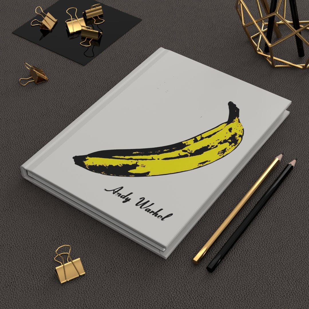 Andy Warhol Banana Hardcover Journal: Pop Art Notebook - Etsy