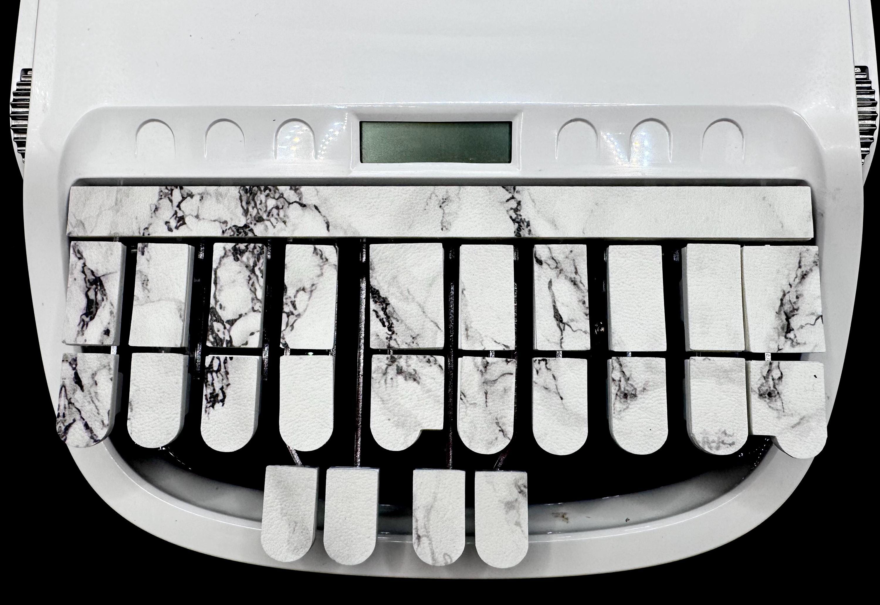 Black & White Marble - Faux Leather Keypads - Etsy