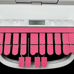 Pebbled Pink Punch - Faux Leather Keypads - Etsy
