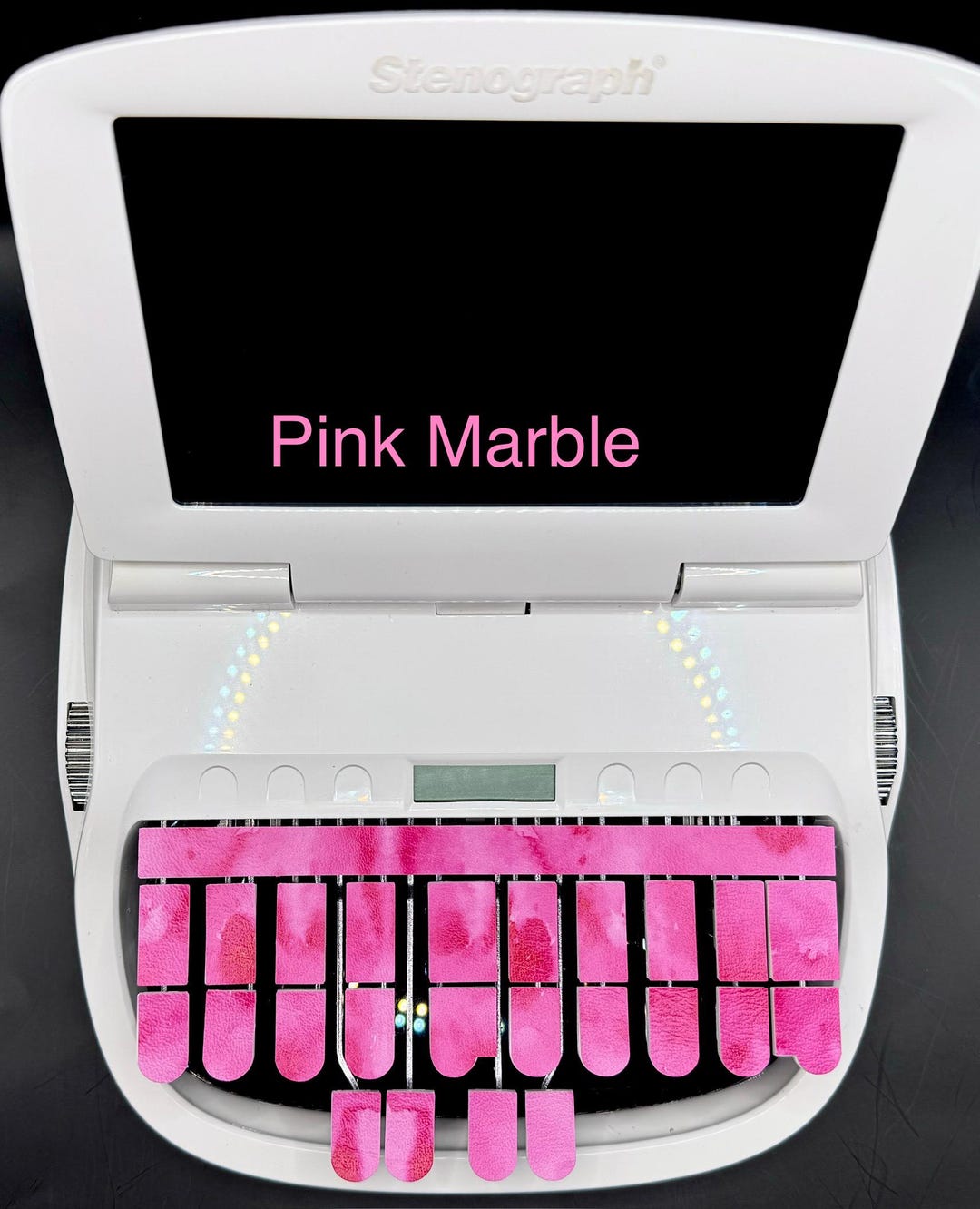 Pink Marble - Faux Leather Keypads - Etsy