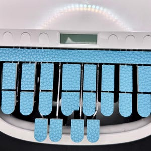 Pebbled Light Blue - Faux Leather Keypads - Etsy