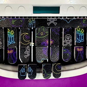 Neon Halloween Faux Leather Keypads - Etsy