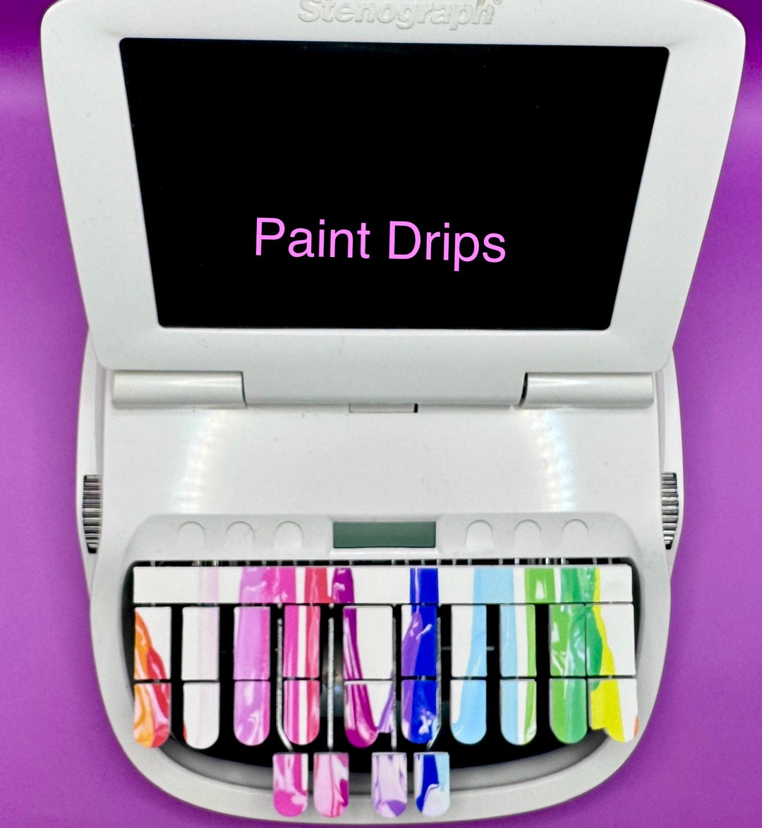 Paint Drips Faux Leather Keypads - Etsy