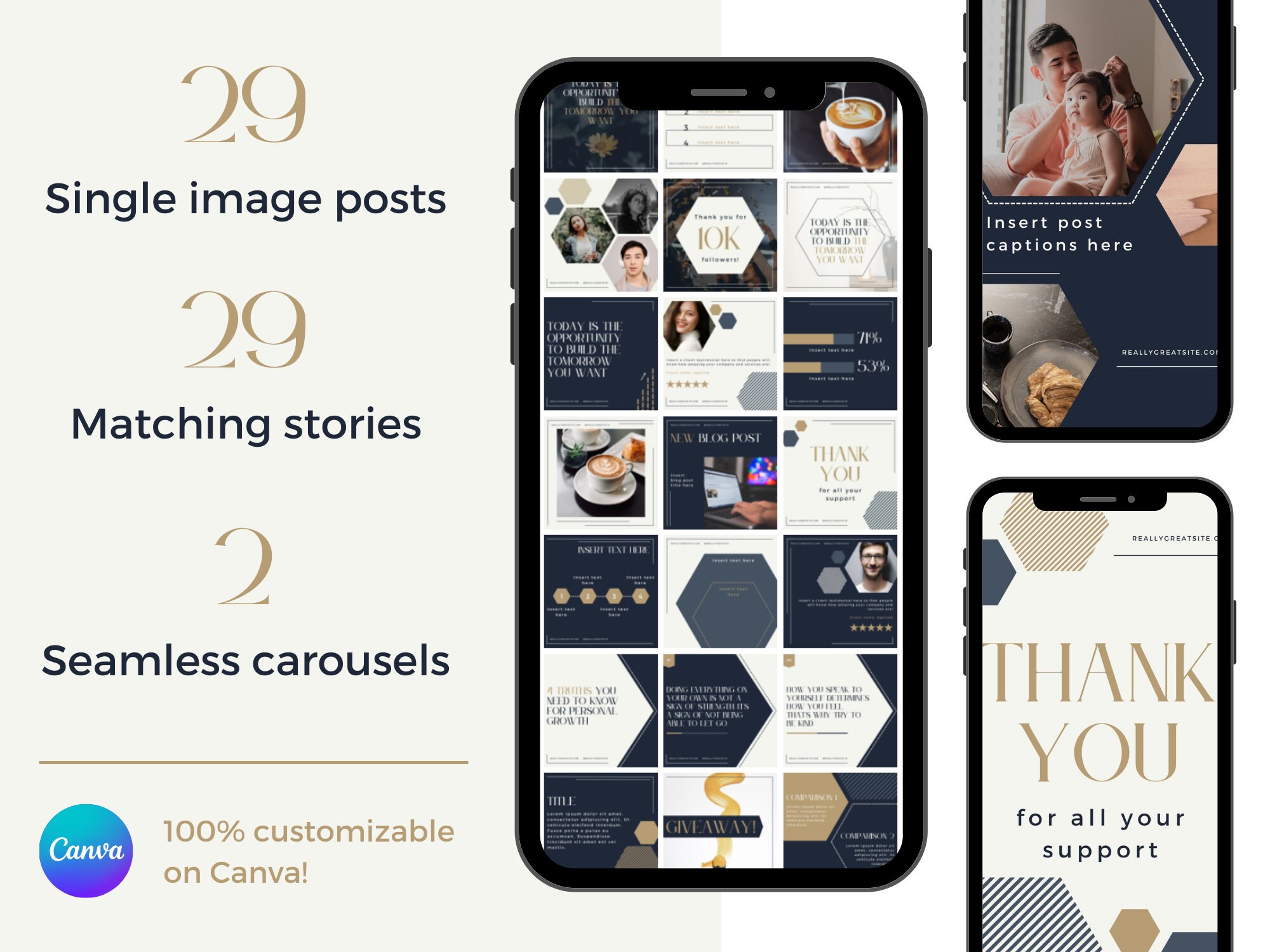 60 Instagram Templates Professional, Business, Classy Instagram Posts ...