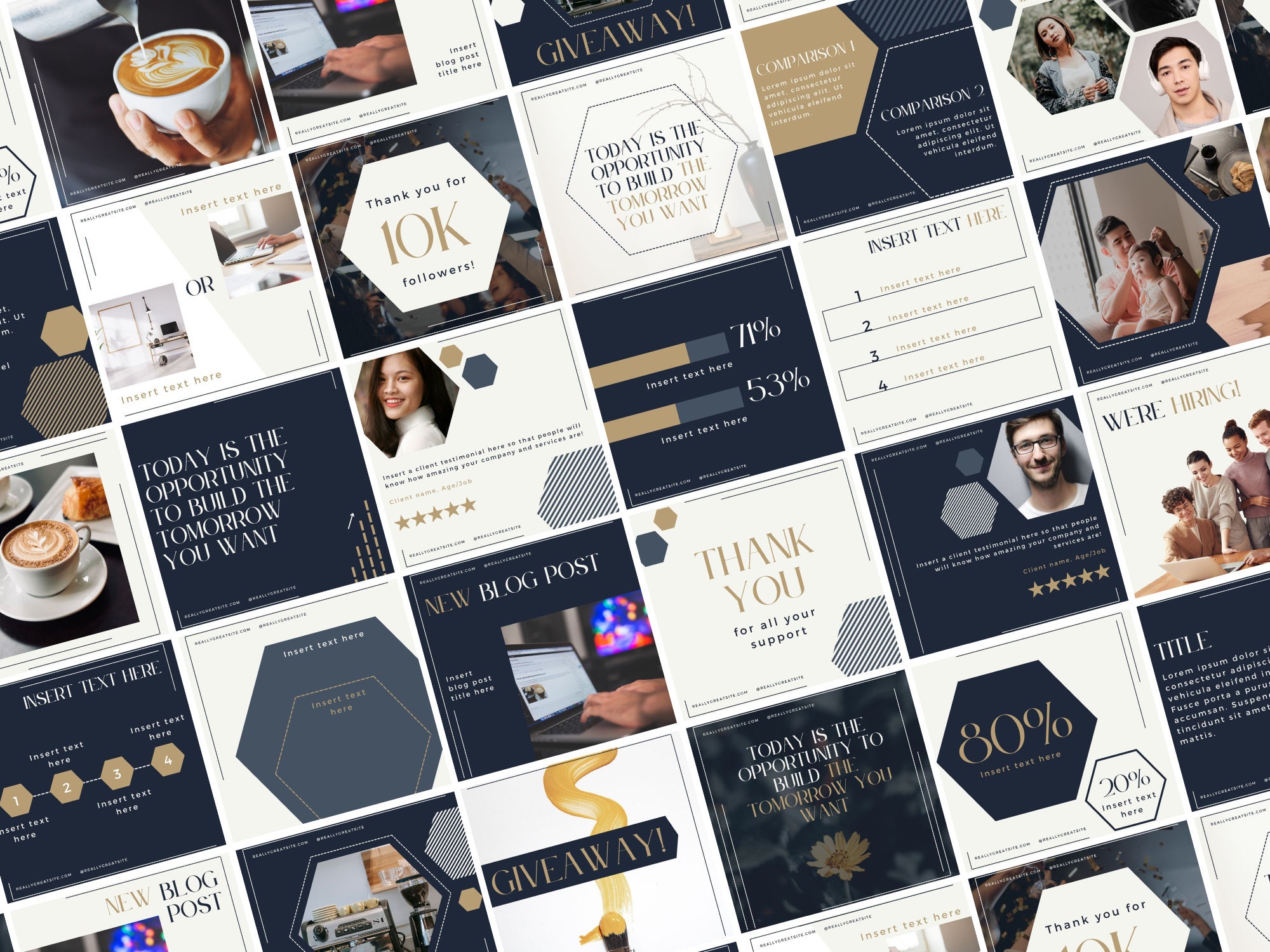 60 Instagram Templates Professional, Business, Classy Instagram Posts ...