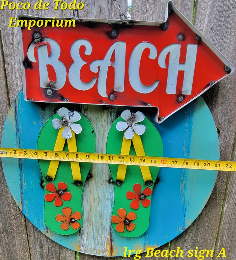 Beach Wall Metal Wall Art Sign - Etsy