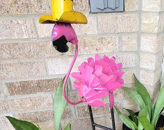 Cowboy Flamingo - Etsy