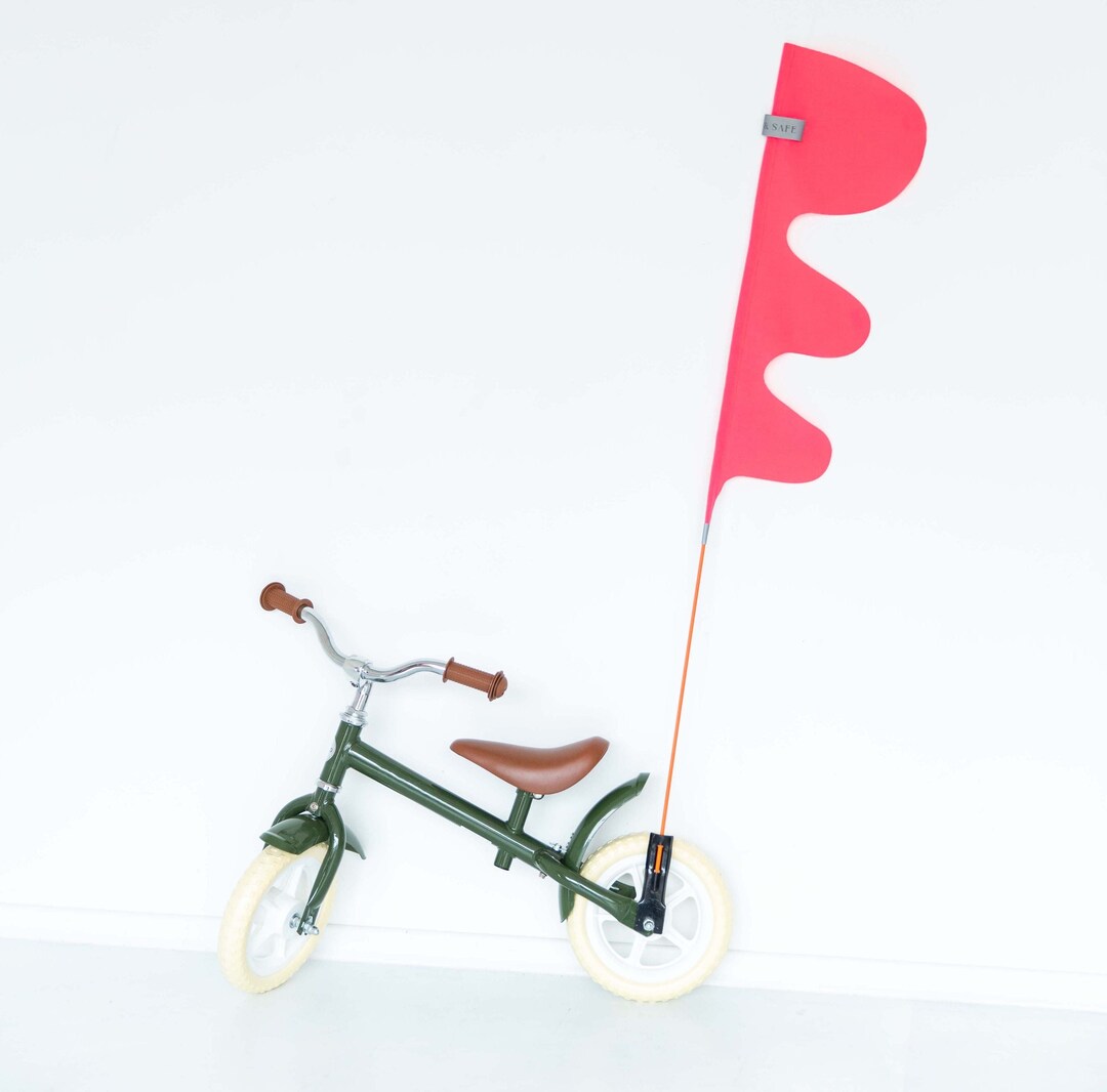Reflective Dragon Tail Bike Flag, Kid Bike Safety Flag, Bike Trailer ...