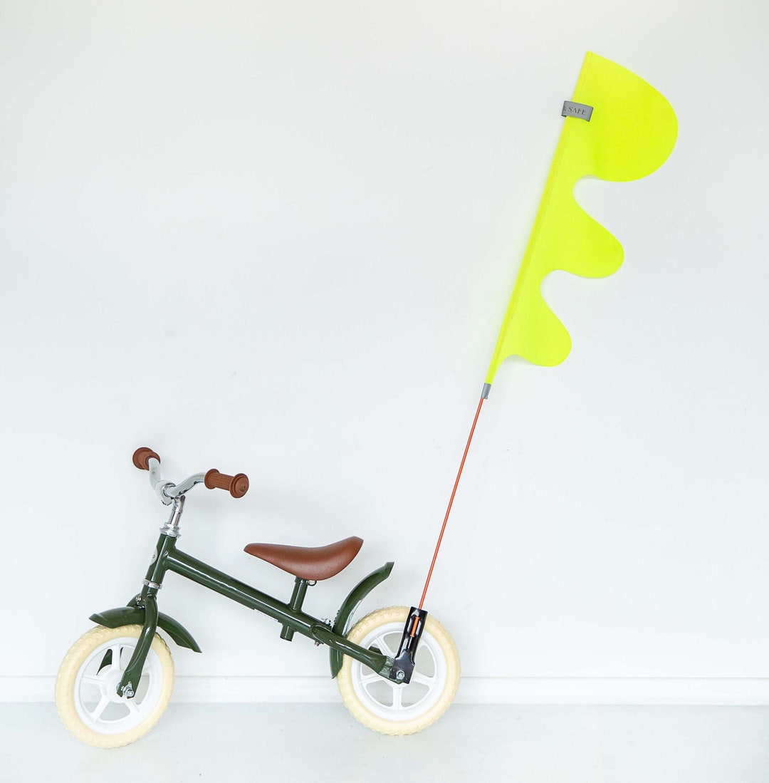 Reflective Dragon Tail Bike Flag, Kid Bike Safety Flag, Bike Trailer ...