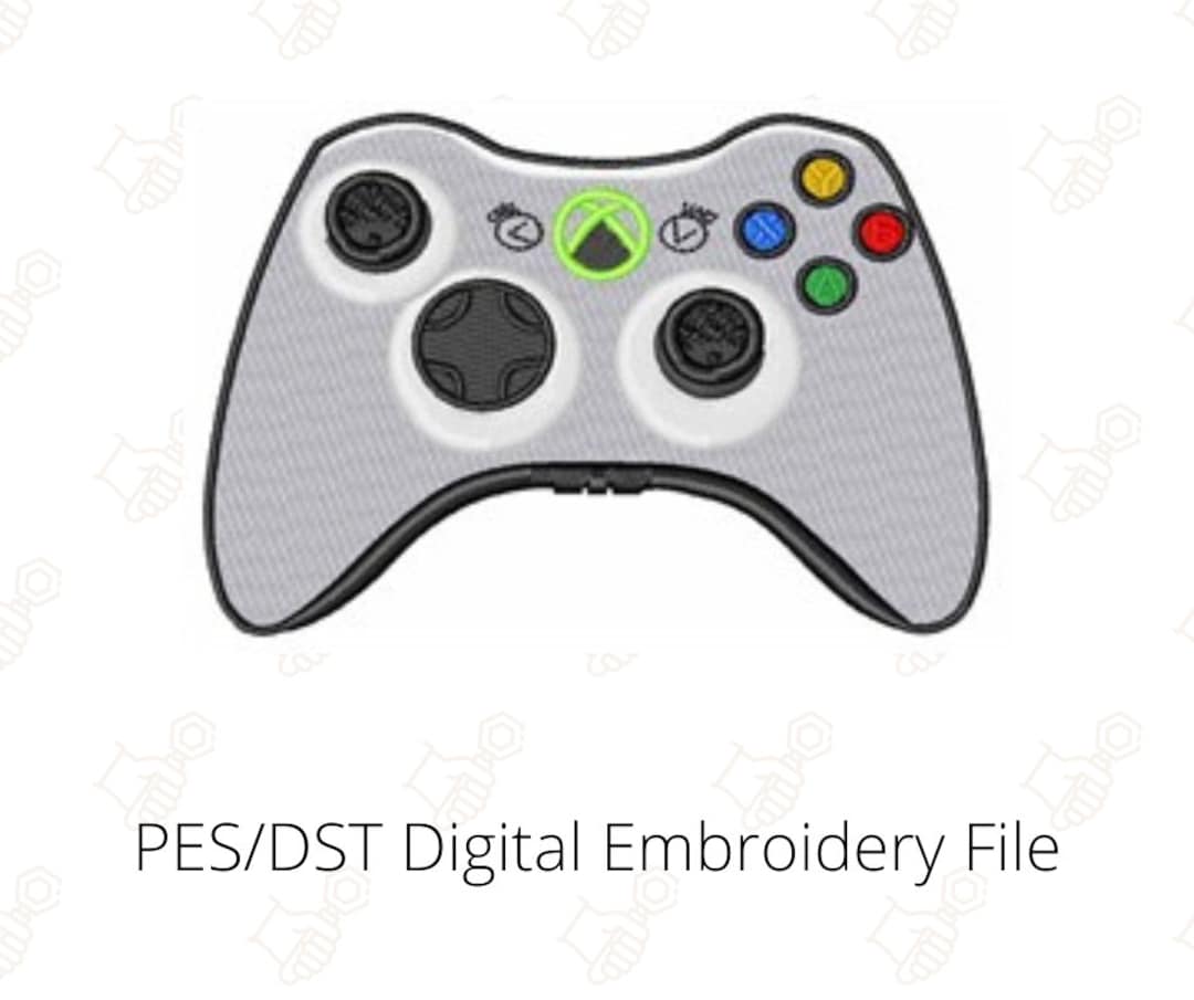 Video Game Controller Digital Embroidery File, Instant Download File ...