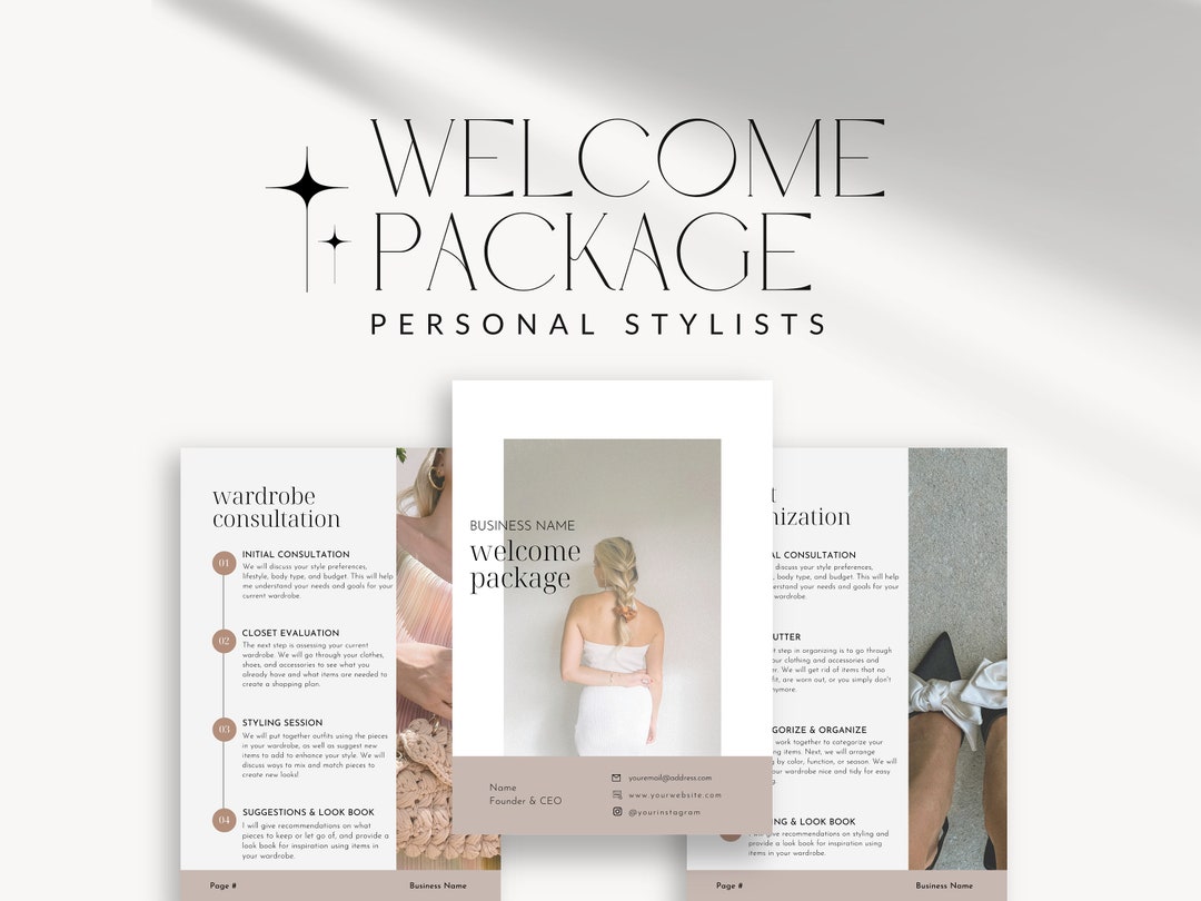 New Client Welcome Package, Personal Stylist Wardrobe Consultant ...