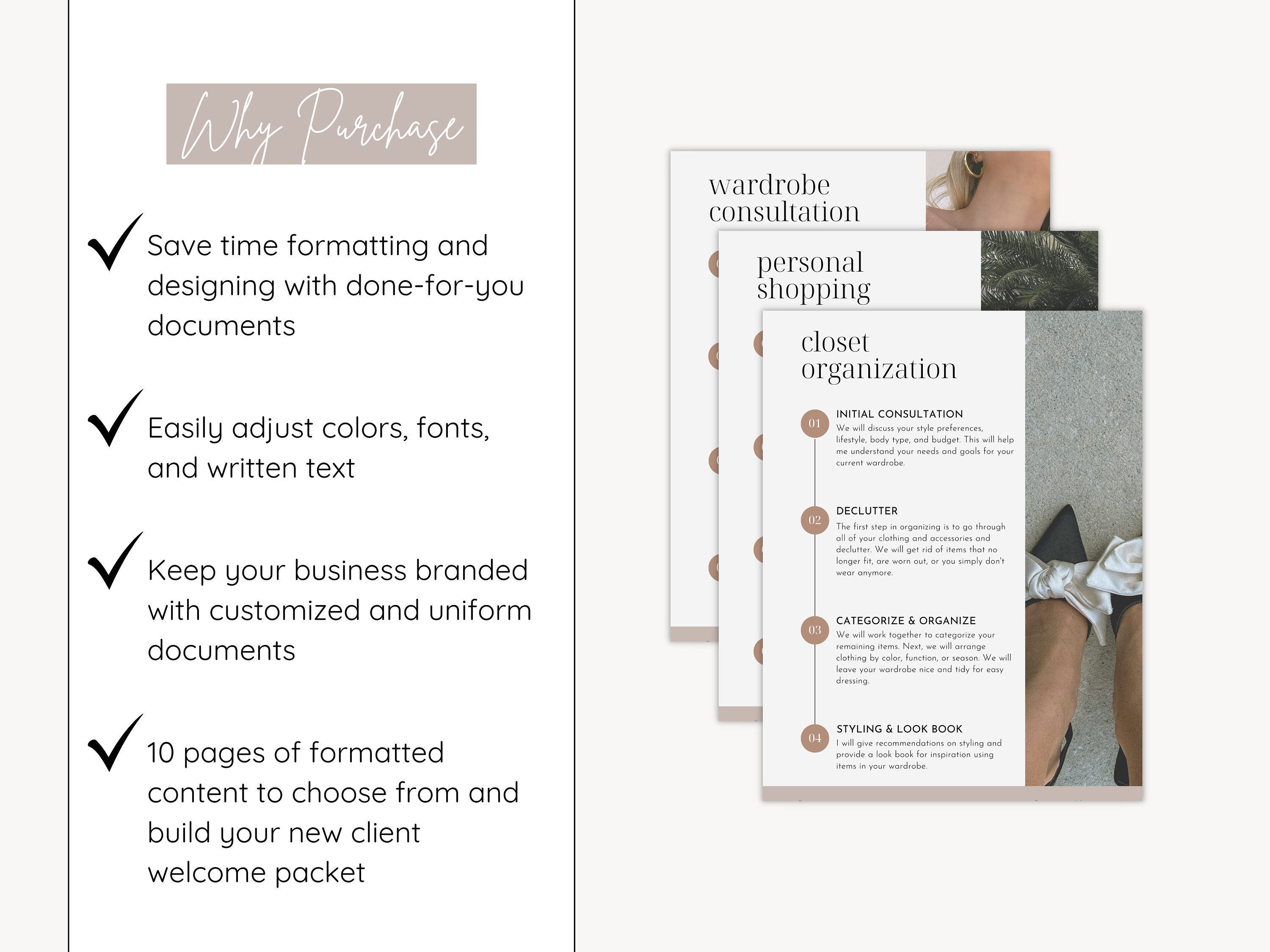 New Client Welcome Package, Personal Stylist Wardrobe Consultant ...