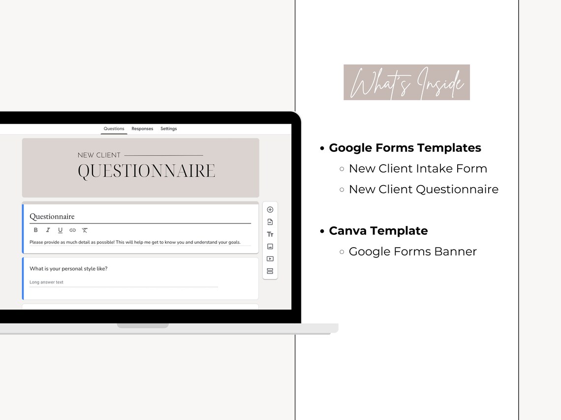 New Client Intake & Questionnaire, Personal Stylist Wardrobe Consultant ...