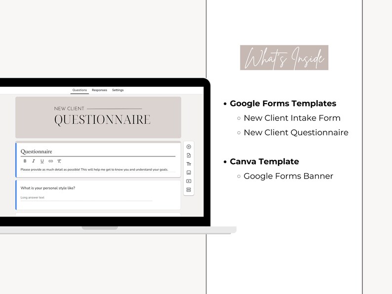 New Client Intake & Questionnaire, Personal Stylist Wardrobe Consultant ...