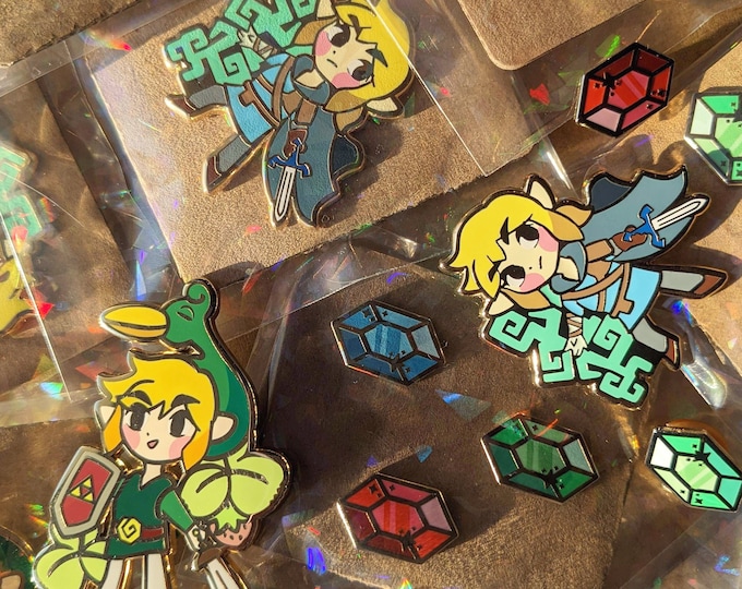 Zelda-inspired Enamel Pins Vol. 1 - Etsy
